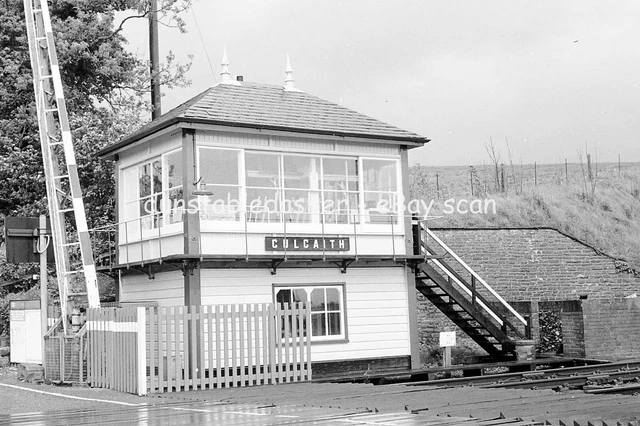 RAILWAY NEGATIVE: CULGAITH Signal Box Lms 1986 Settle Carlisle £4.75 ...