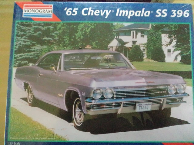 MONOGRAM '65 CHEVY Impala SS 396 1:25 model kit Sealed $45.00 - PicClick CA