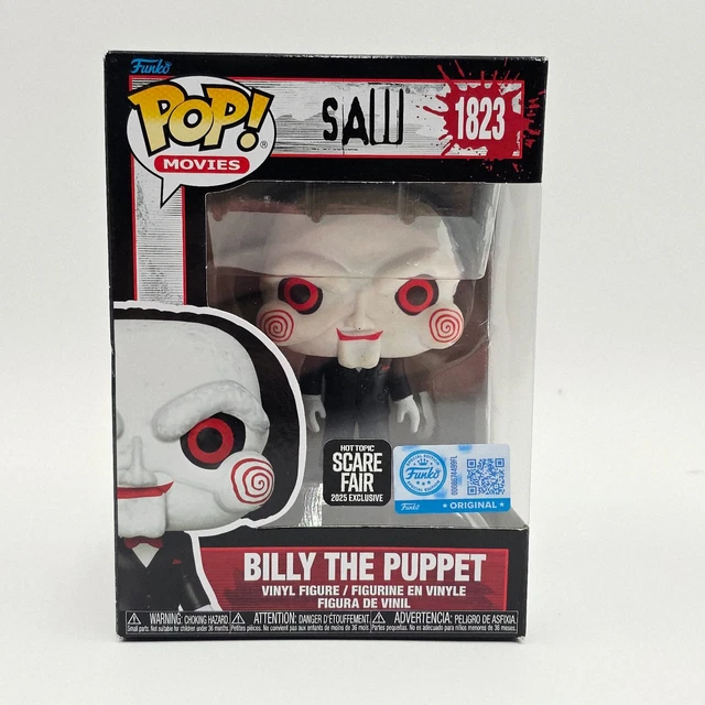 FUNKO POP SAW Jigsaw Billy the Puppet #1823 Hot Topic Scare Fair Funko ...