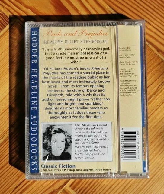 JANE AUSTEN - Pride and Prejudice Audio book cassette -Juliet Stevenson ...