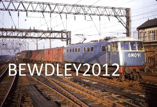 *ORIGINAL 35MM SLIDE* E3012 AT STOCKPORT EDGELEY STATION 1/1/64 ...