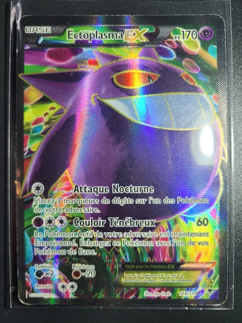 CARTE POKEMON ECTOPLASMA Ex Full Art 114/119 Xy Vigueur Spectrale Fr ...