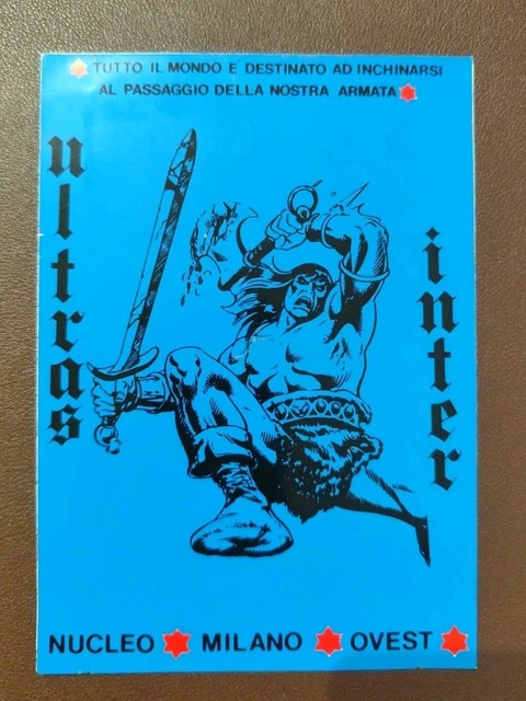 ADESIVO STICKER ORIGINALE Ultras Inter Nucleo Milano Ovest Forever Boys ...