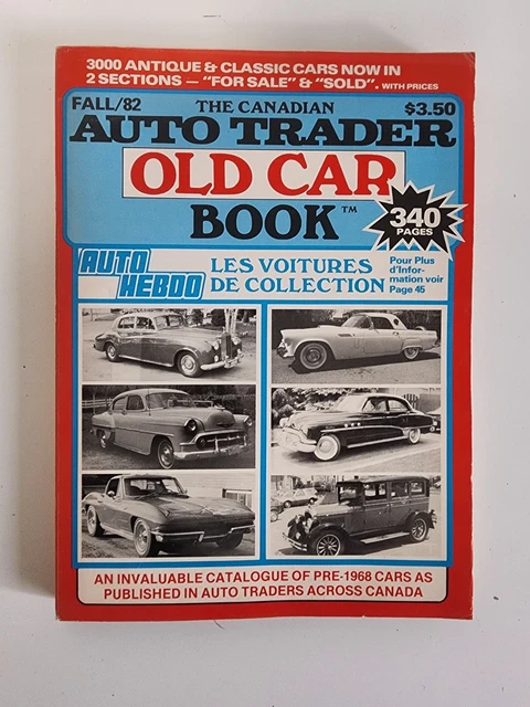 VINTAGE THE CANADIAN Auto Trader Old Car book - Fall 1982 $29.99 ...
