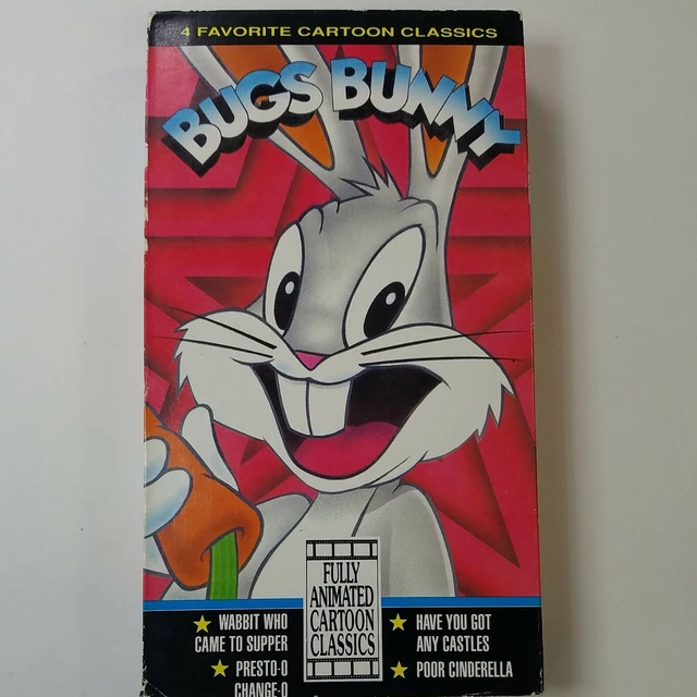Bugs Bunny Vhs Quattro Vintage 1989 Cartoni Animati Classics Bugs Bunny