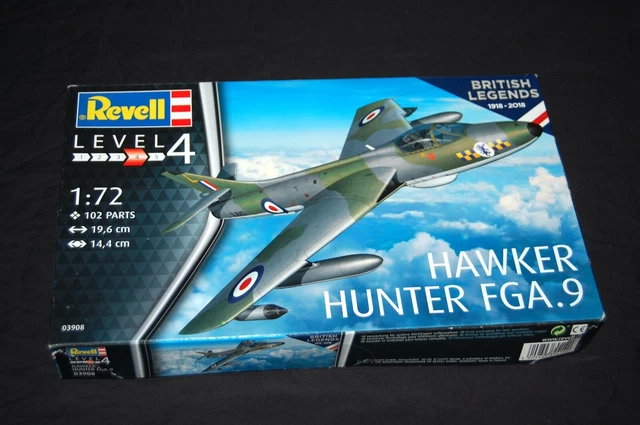 REVELL 1/72 SCALE Hawker Hunter FGA.Mk.9 Model Kit £3.20 - PicClick UK