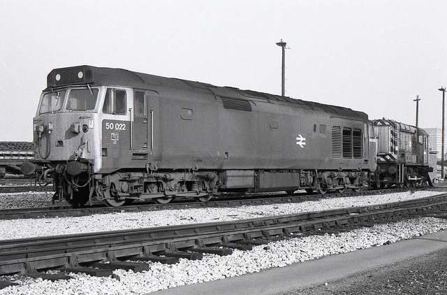 6X4 RAILWAY photograph (Black & White) Class 50 50022 at Reading? £1.00 ...