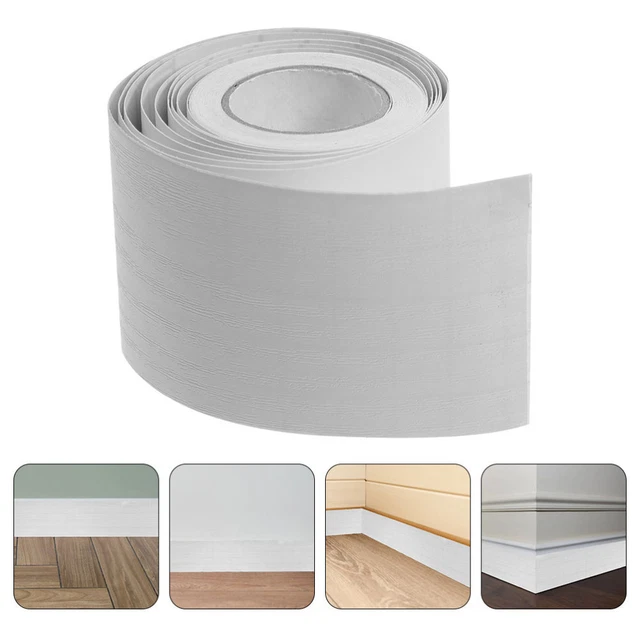 2 ROLLS BASEBOARD Pvc Wall Decorative Trim Peel and Stick Decals £10.25 ...