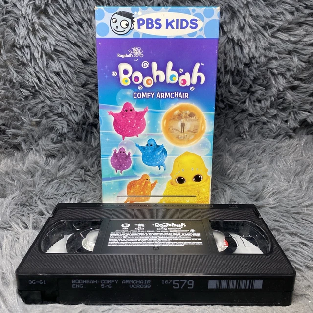 BOOHBAH COMFY ARMCHAIR VHS Tape 2004 Ragdoll PBS Kids Cartoon Atoms ...