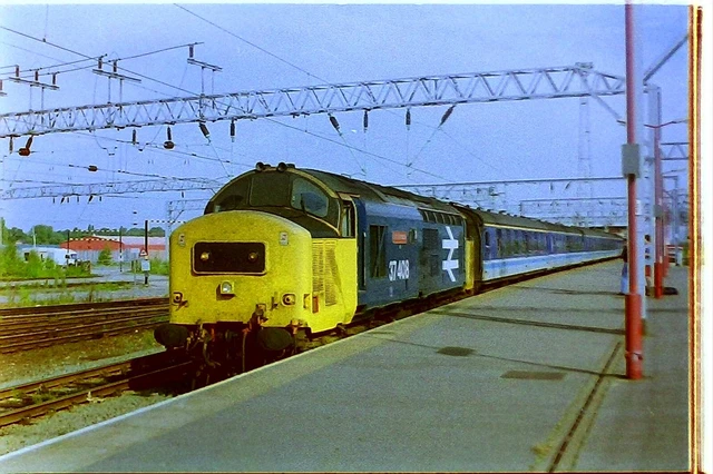 35MM RAILWAY COLOUR Negative Class 37 408 at Crewe £1.95 - PicClick UK