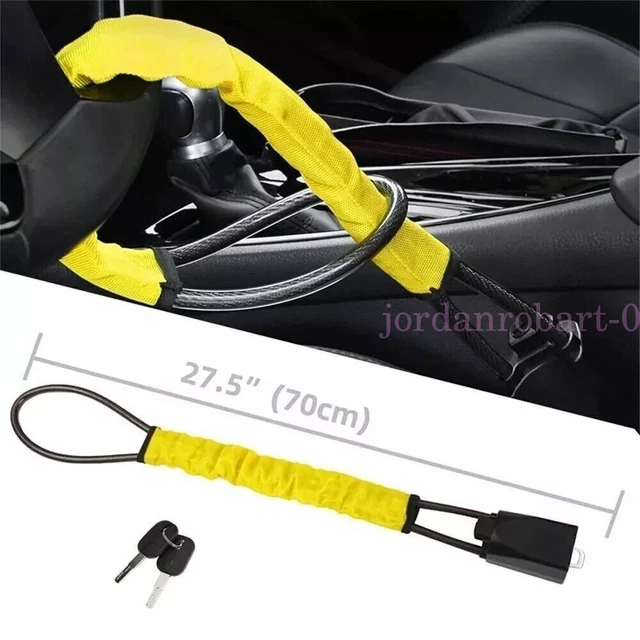 SEAT BELT LOCK Steering Wheel Lock Car Security Anti-Theft Device With ...