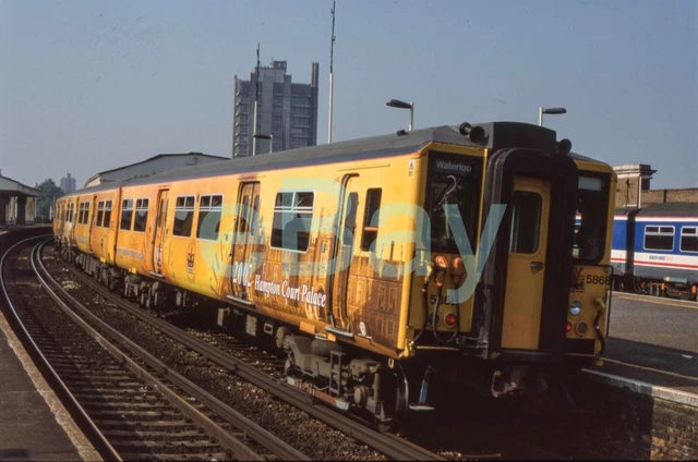 35MM RAILWAY SLIDE of Class 455 EMU 5868 @ Vauxhall - Copyright to ...