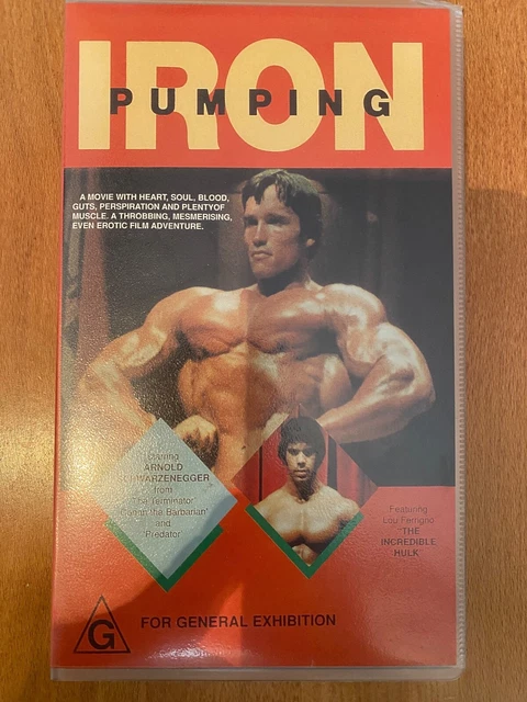 PUMPING IRON ARNOLD Schwarzenegger VHS Video tape Retro 1997 release ...