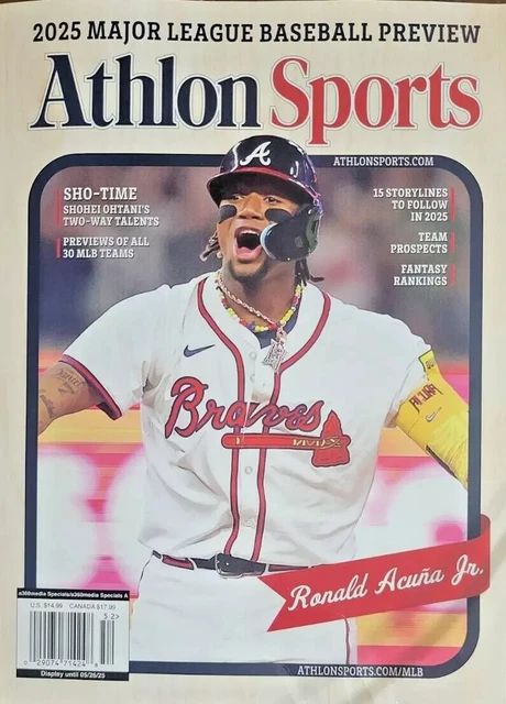 ATHLON SPORTS-2025 MAJOR League Baseball Preview-Ronald Acuna Jr-2025 £10.46 - PicClick UK