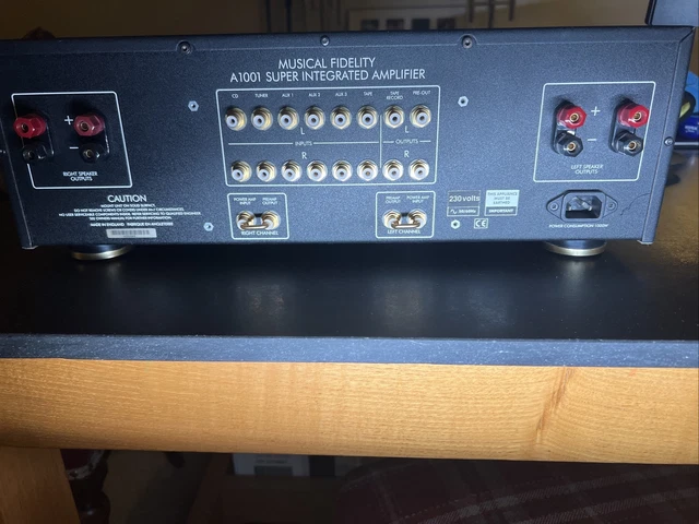 MUSICAL FIDELITY A1001 - Class-A integrated amplifier with remote £720. ...