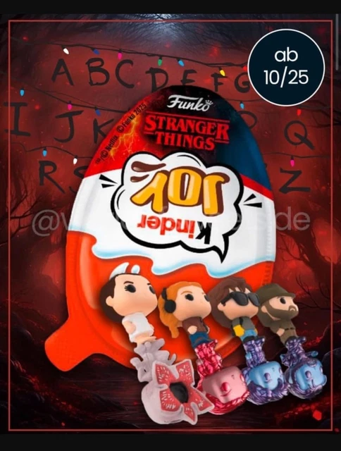 STRANGER THINGS FUNKO Pop Surprises Of Your Choice Kinder Joy Italy ...