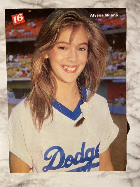 Alyssa Milano Pinup From 80s Teen Magazine Eur 4 94 Picclick Fr