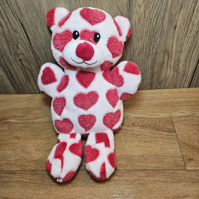 CLINTONS TEDDY BEAR RED Heart Print Soft Toy Plush Comforter 11 inches ...
