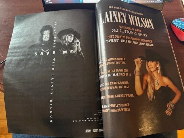 ZACH BRYAN BILLBOARD Magazine Grammys 2024 Taylor Swift Lainey Wilson ...