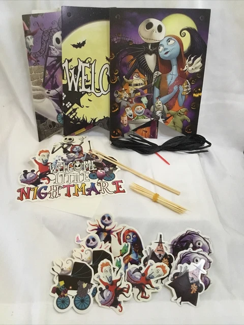 WELCOME LITTLE NIGHTMARE Banner Nightmare Before Christmas Baby Shower ...