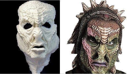 STAR FIGHTER FOAM Latex Prosthetic Mask FX Unpainted Appliance Woochie ...