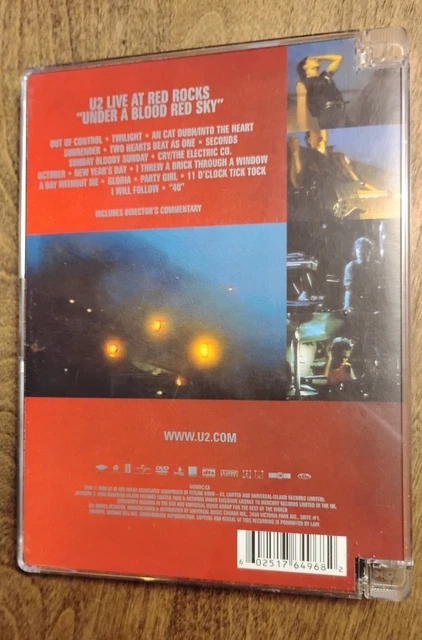 U2 LIVE AT Red Rocks *DVD* Under A Blood Red Sky $24.95 - PicClick CA