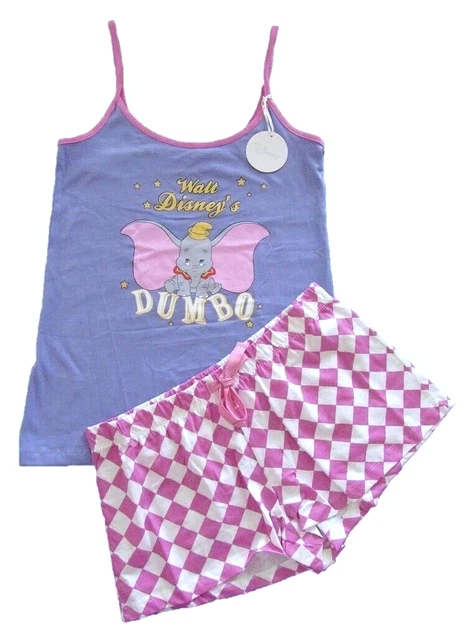 LADIES CAMI PYJAMAS DISNEY DUMBO 14/16 Large Women Summer Vest Shorts ...