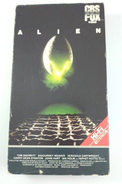 ALIEN (1979) CBS FOX 1984 VHS Release, Sigourney Weaver, Tom Skerritt ...