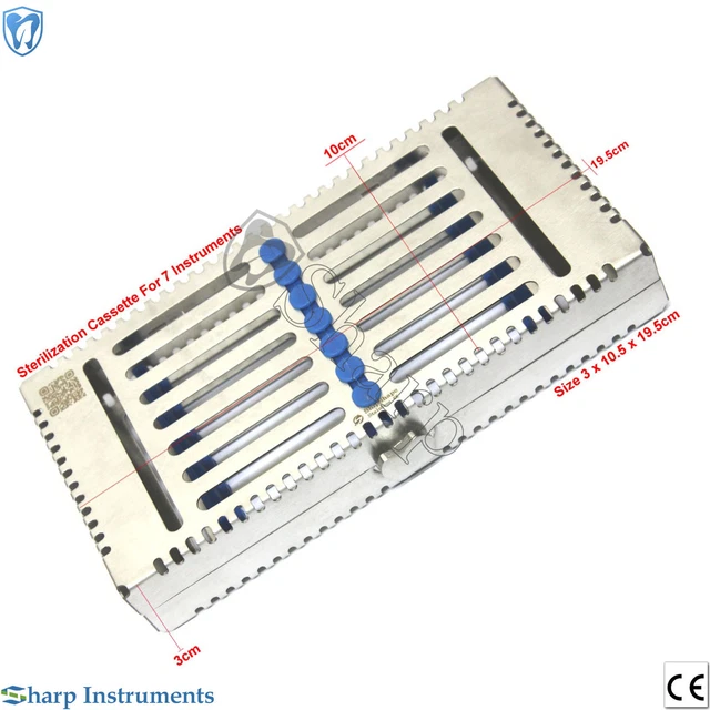 METAL STERILIZATION TRAYS, Basket, Autoclave Cassette For 7 Surgical ...