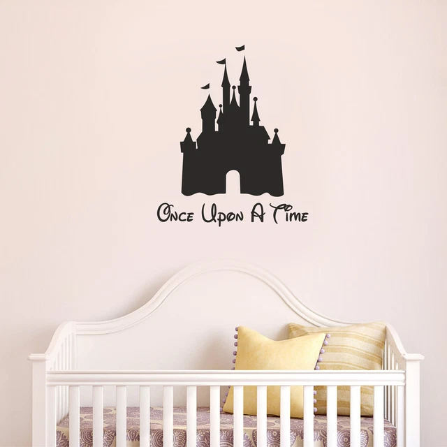 DISNEY CASTLE ONCE Upon A Time Wall Art - Girls Bedroom Cute Fun Decal ...