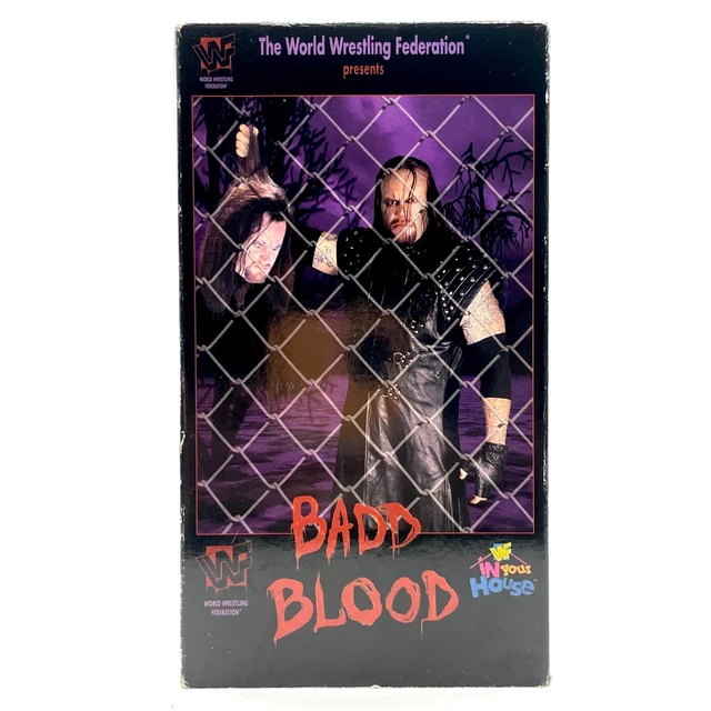 WWF BADD BLOOD: In Your House 1997 VHS The Undertaker Shawn Michaels £ ...