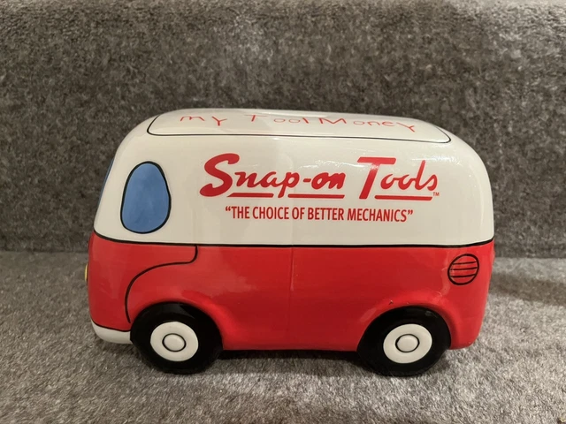 SNAP ON TOOLS CERAMIC Van Money Piggy Bank 24.99 PicClick UK