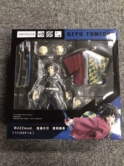 ANIPLEX BUZZMOD. FIGURINE articulée Kimetsu no yaiba Demon Slayer Giyu ...