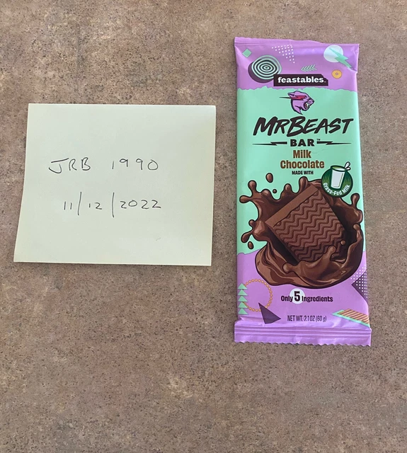 MR BEAST FEASTABLES Chocolate Milk Chocolate bar RARE UK Stock First ...