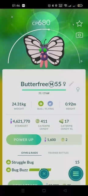 POKÉMON GO- SHINY Butterfree Costume (Fashion Week Costume ) -Trade GO ...