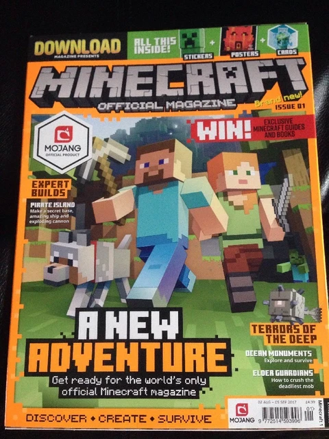 MINECRAFT OFFICIAL MAGAZINE Issue 1 August 2017 £2.50 - PicClick UK