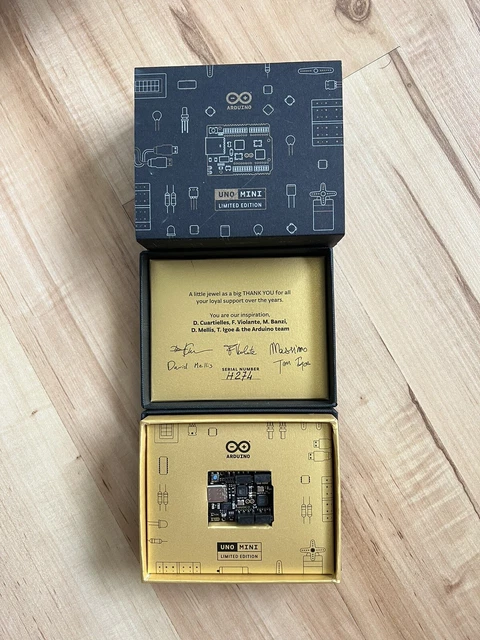 ARDUINO UNO MINI Limited Edition, ATmega328P, USB-C, Signatur & Nr ...