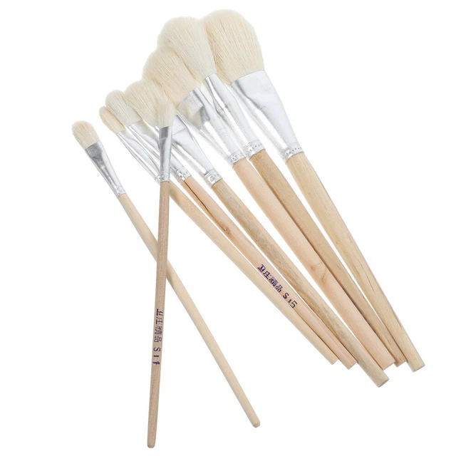 8 PCS EN porcelaine Coloriage pinceau en bois pinceau pinceau de ...