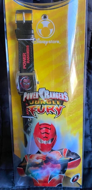 DISNEY STORE EXCLUSIVE Power Rangers Jungle Fury Red Ranger Wrist Watch ...