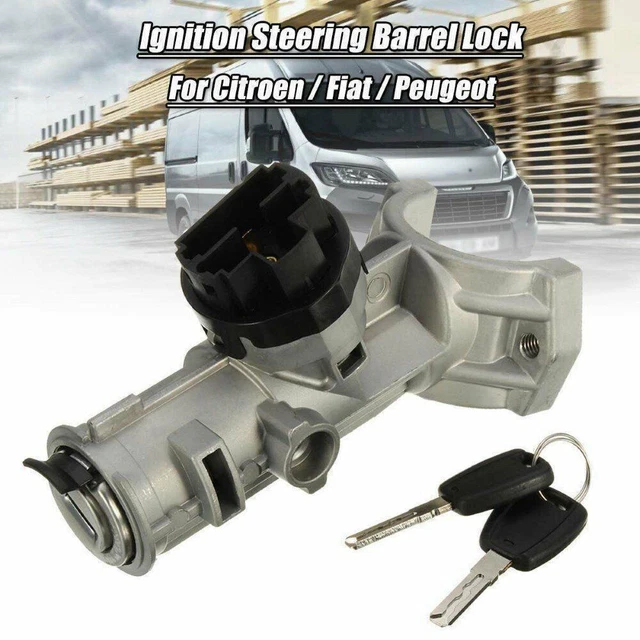 IGNITION BARREL LOCK Switch + 2 Key For Peugeot Boxer Citroen Relay ...