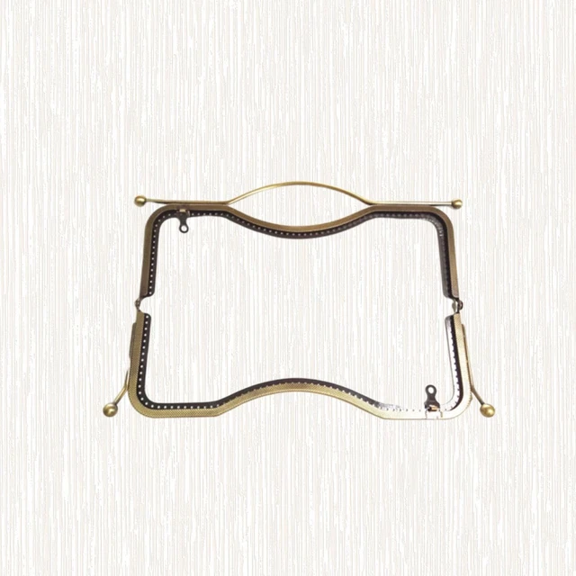 27 CM METAL Purse Frame Kiss Lock Clasp DIY Lip Concave Waist Handbag ...
