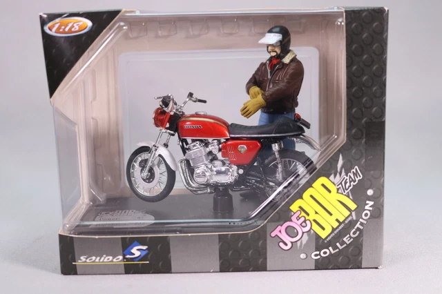 LK547 SOLIDO JOE BAR TEAM 1/18 1:18 Moto Honda CB 750 figurine Edouard Bracame EUR 124,99 ...