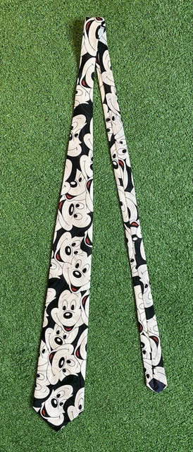 VINTAGE 90S MICKEY Mouse Mens Neck Tie All Over Print Unlimited Cartoon ...