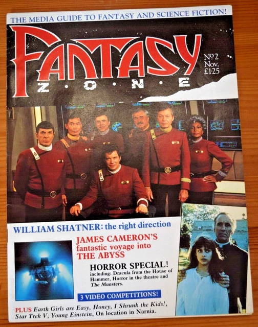FANTASY ZONE VINTAGE Magazine No.2, 1989, Star Trek V, Abyss, Hammer ...