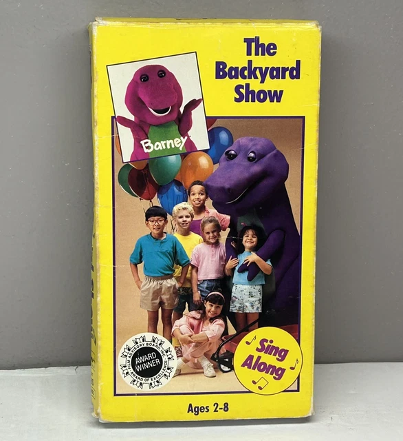 BARNEY THE BACKYARD Show VHS 1988 Video Black Tape PBS Kids TV Show ...