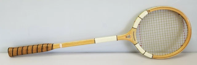 VINTAGE SLAZENGER CHALLENGE Power Model 27" Wood Squash Racquet England ...