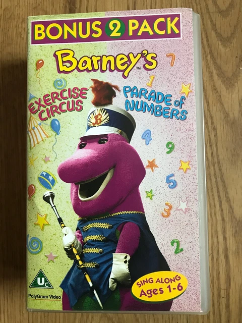 BARNEY - Exercise Circus - Parade Of Numbers - Vhs Videos - Rare ...