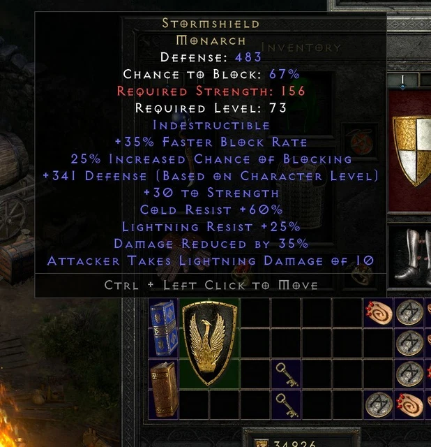 DIABLO 2 RESURRECTED Sturmschild/Stormshield EUR 2,00 - PicClick DE