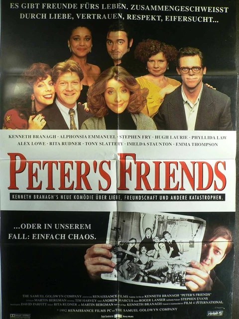 PETER'S FRIENDS - Kenneth Branagh - Stephen Fry - Filmposter A1 84x60cm ...