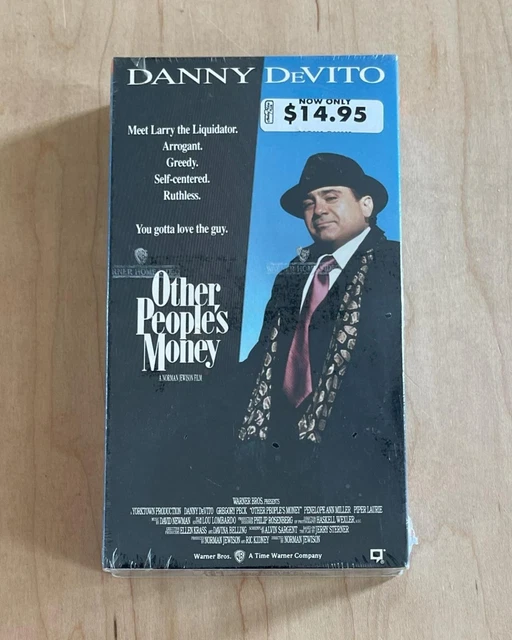OTHER PEOPLE'S MONEY (1991) Sealed VHS Danny DeVito Comedy Crime Con ...